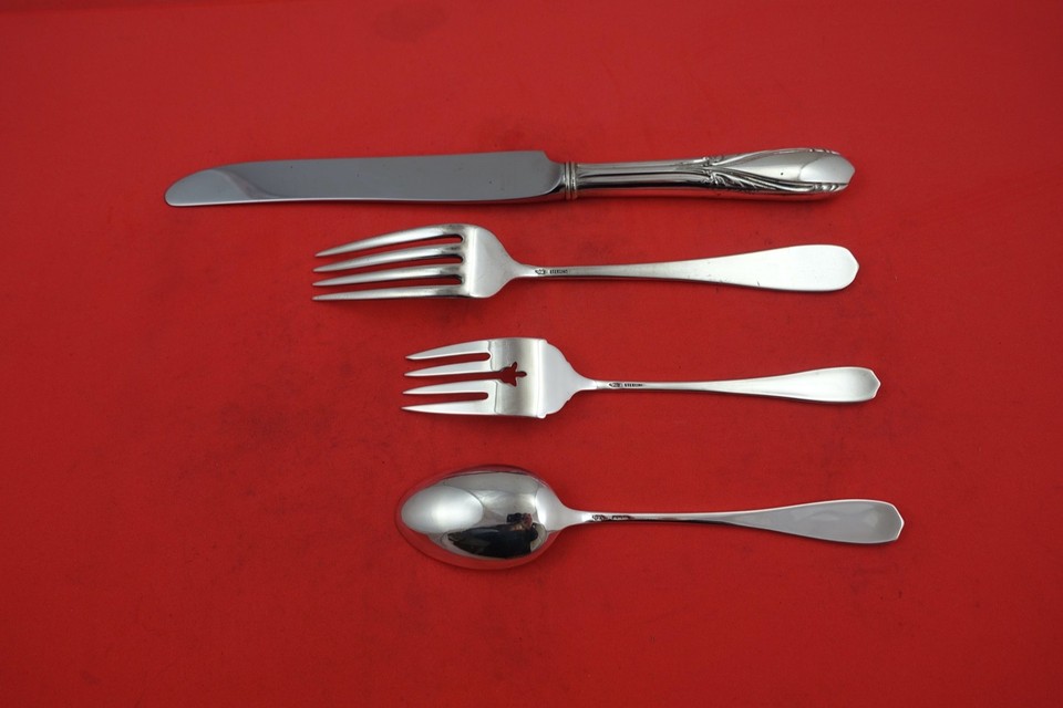 Polly Lawton by Manchester Sterling Silver Dinner 4-pc Setting | eBay