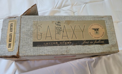 Vintage Galaxy #1050 Mailbox Letter Box NIB W/paperwork & Mounts | eBay