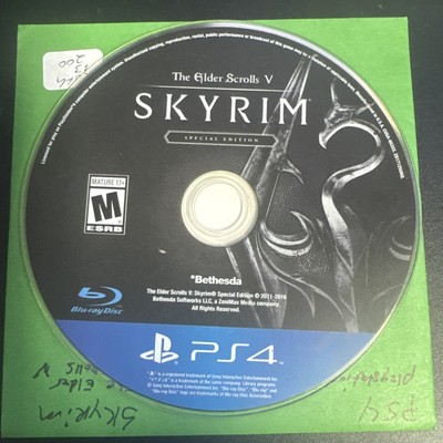 Elder Scrolls V: Skyrim -- Special Edition (PlayStation 4, 2016) - DISC ...