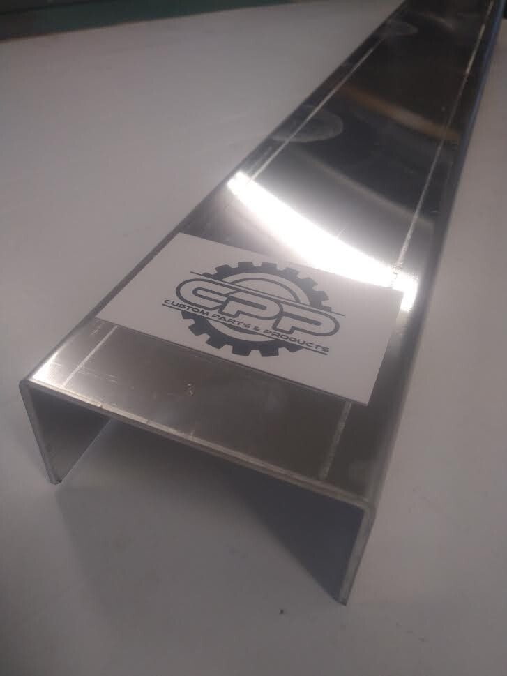 Aluminium Channel Offcuts U Section 100 x 50 4" x 2" 750mm Long 3mm ...