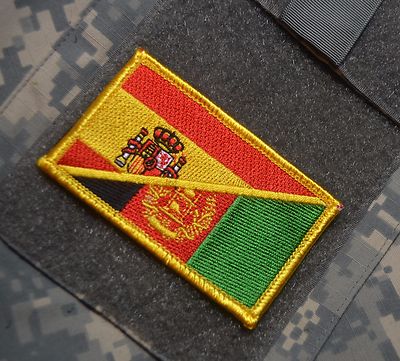 NATO Afg Mission - Resolute Support RSM Flag vêlkrö Insignia: Spain ...