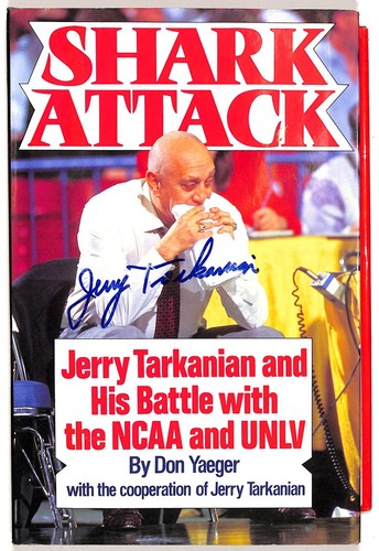 Jerry Tarkanian Double Signed "Shark Attack" HC Book JSA | eBay
