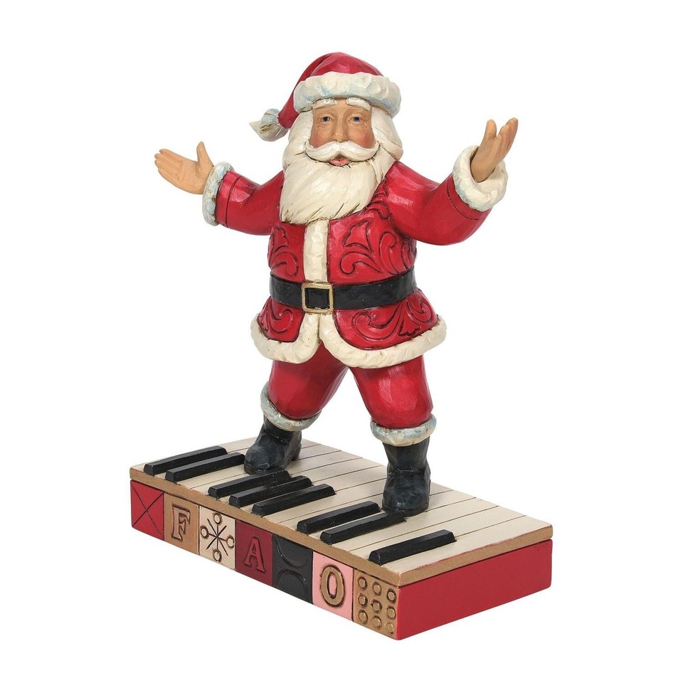 FAO Schwarz by Jim Shore - Tapping Out A Christmas Jingle - Santa ...