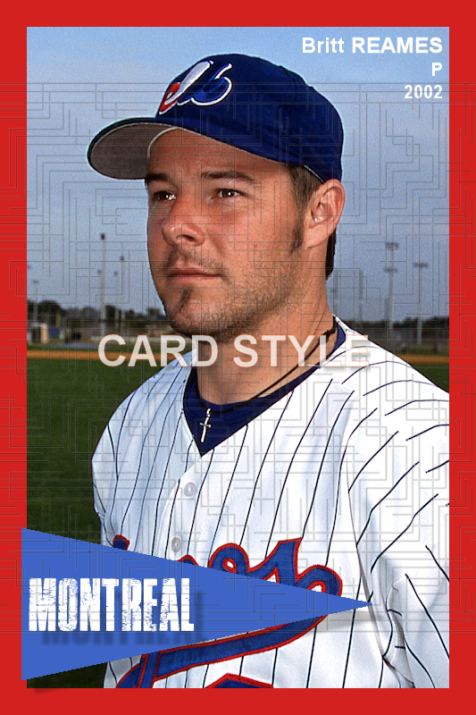 Britt Reames - 2002 Montreal Expos - choose a size - full color print ...