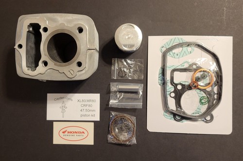 Honda XL80 XR80 CRF80 Honda cylinder kit w/ Cayden Cycle (STD size ...