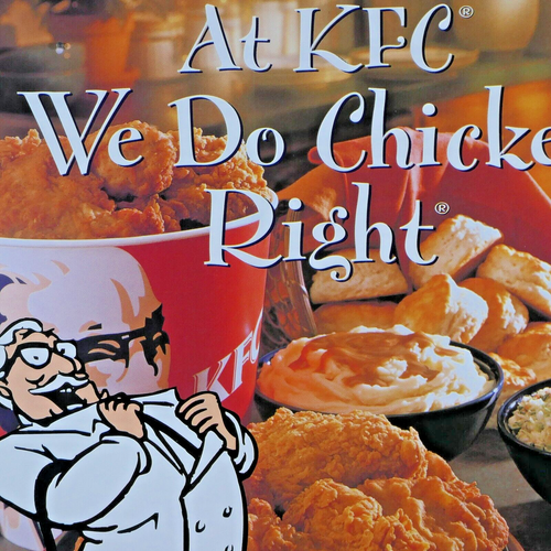 Kentucky Fried Chicken Colonel Sanders We Do Chicken Right Original ...