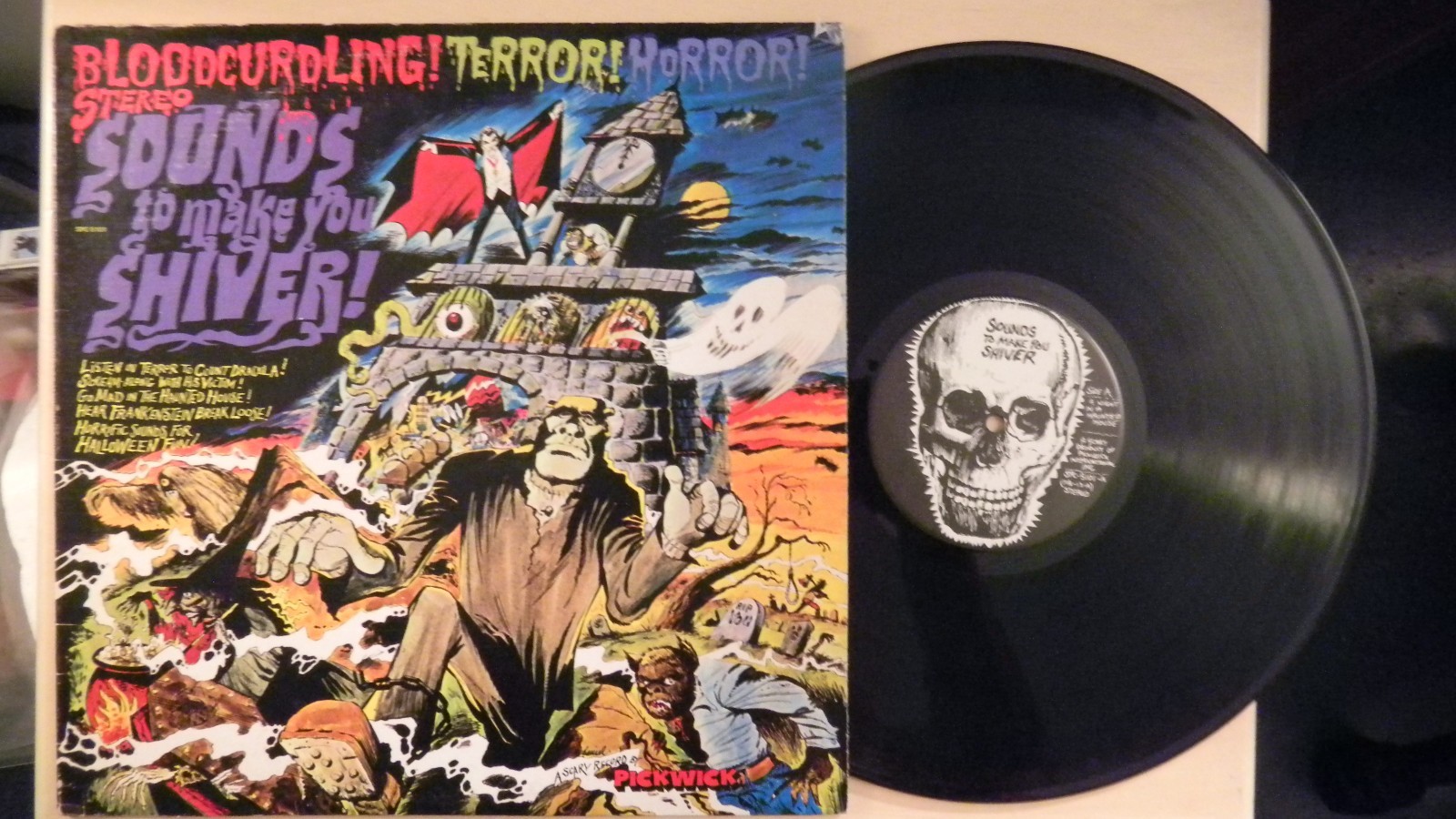 Scary Record by Pickwick SOUNDS MAKE YOU SHIVER Bloodcurdling!Terror ...