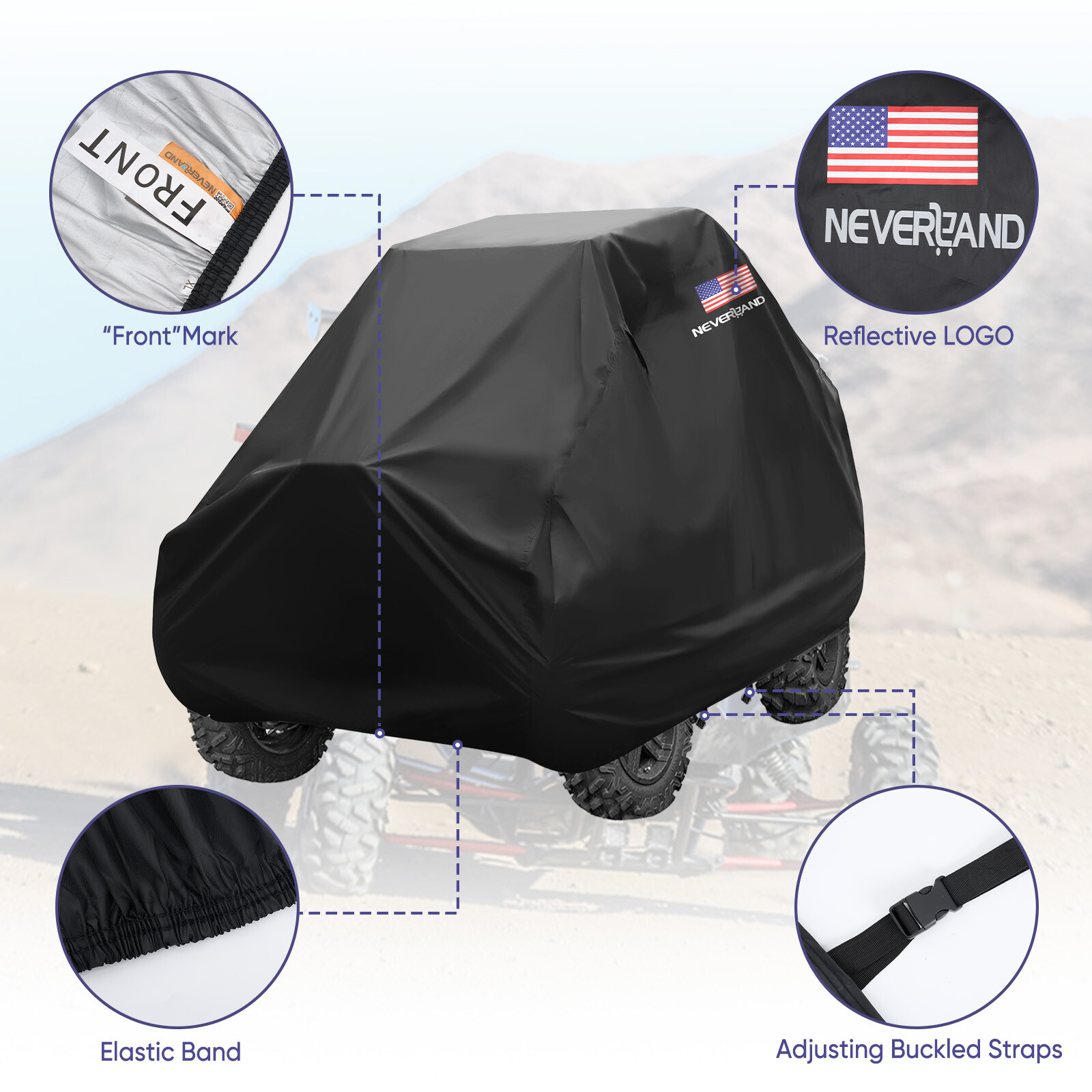 Utility Vehicle Cover For Polaris Ranger 500 570 Storage Outdoor ...