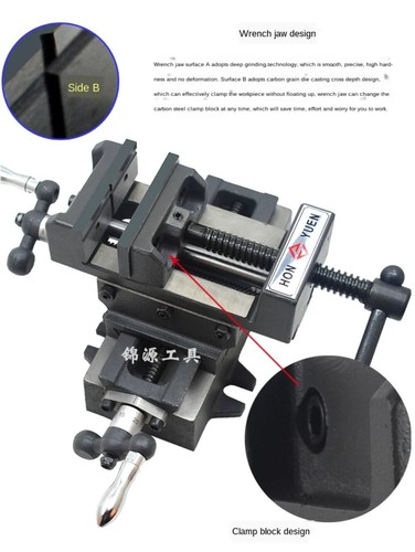 Heavy-duty Mobile Vise Cross Vise for Bench Drilling and Milling ...