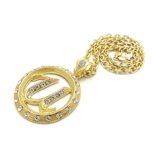 Hip Hop Usher U Pendant 7mm/18",20",24",30" Link Chain Fashion Necklace ...