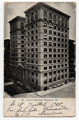 ETATS UNIS D' AMERIQUE - U.S.A. - Old Postcard - BALTIMORE Calvert ...