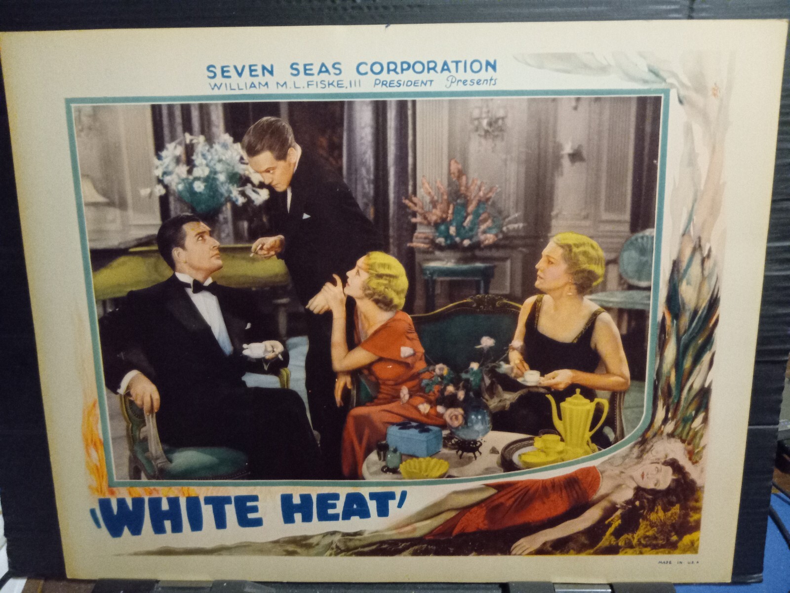 Lobby Card 1934 WHITE HEAT Hardie Albright Virginia Cherrill D Newell Pre-Code | eBay
