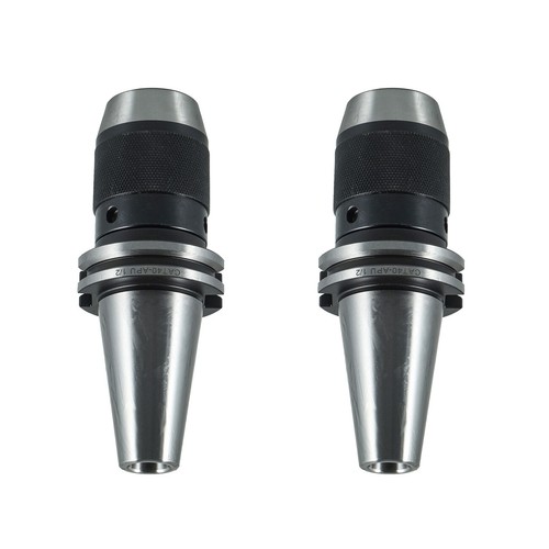 2pcs CAT40 APU13 Collet Chuck CNC Keyless Drill Chuck 1/2" for CAT40 ...