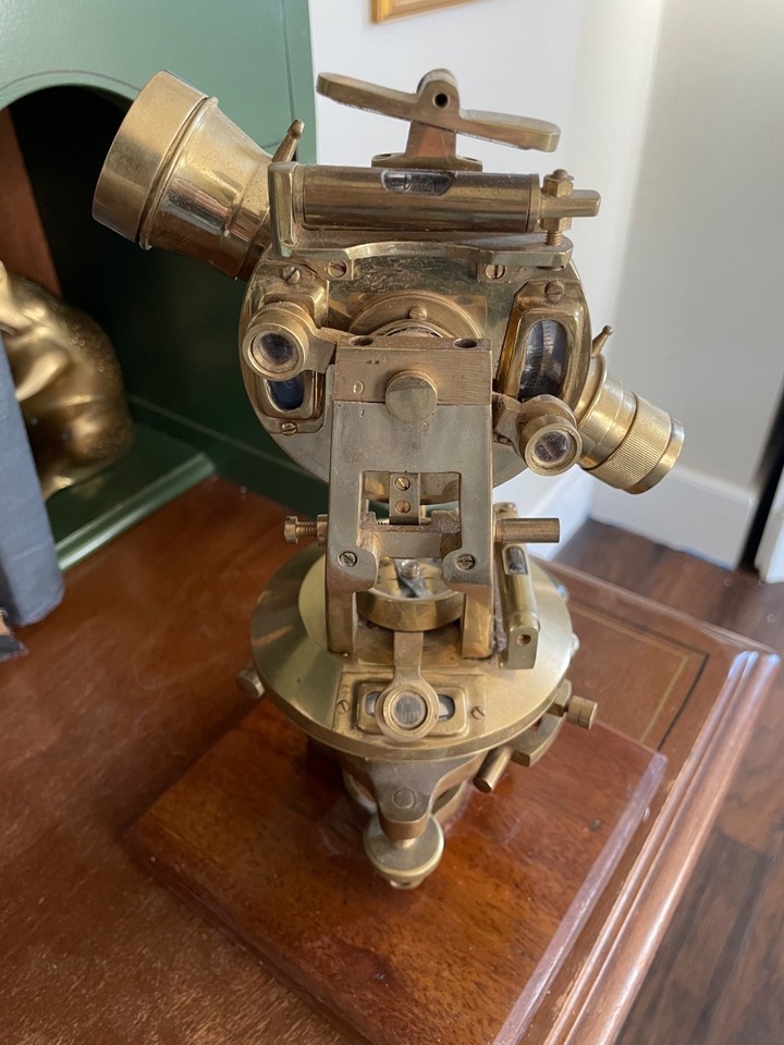 Antique Brass railroad Transit Surveyor | eBay