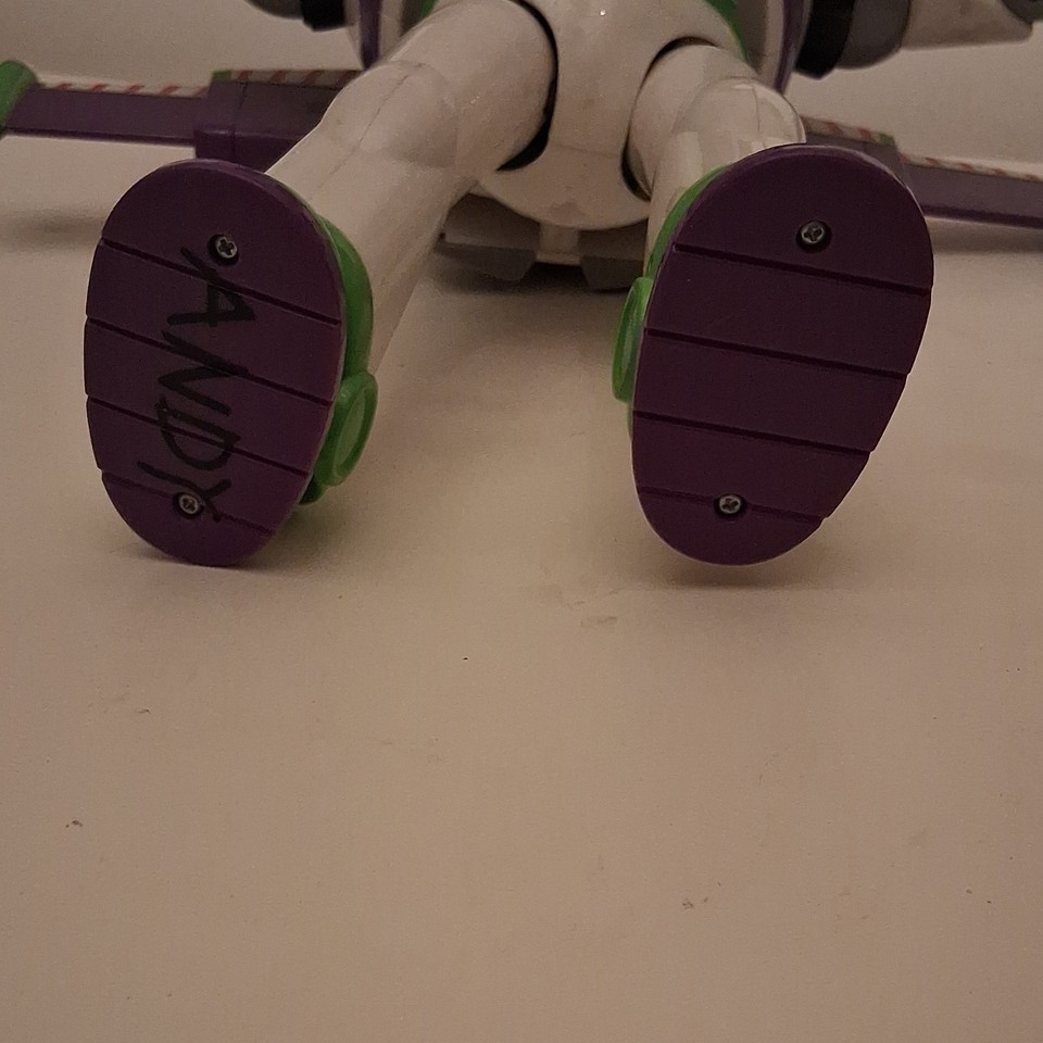 Disney Pixar Buzz Lightyear Action Figure Toy Story White Green Purple ...