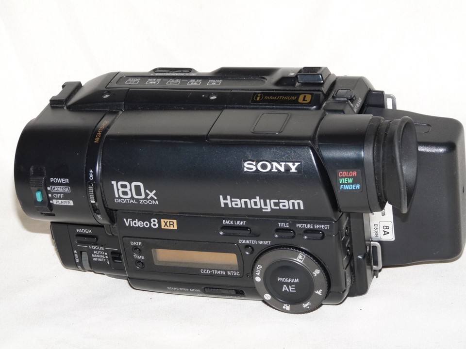Sony CCD-TR416 HI8 8mm Video8 camera Camcorder VCR Player Video ...
