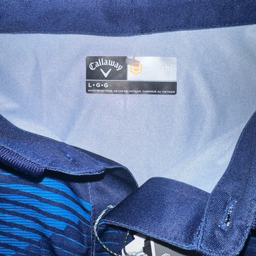 Callaway Golf Polo Blue Size Large NWT Opti Dry | eBay