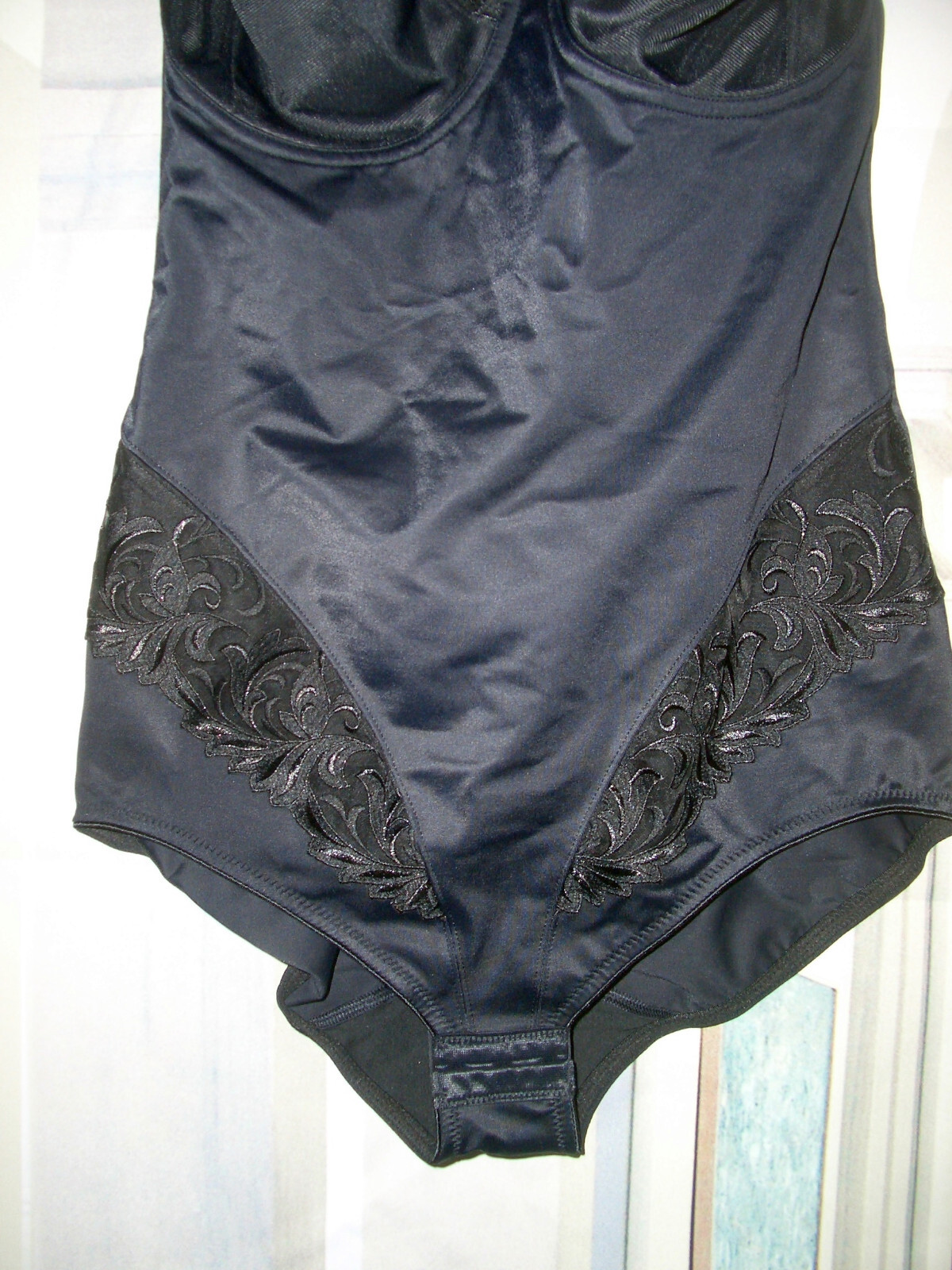 Hochwertiger bestickter Mieder Body Korselett Gr 80 F schwarz Felina ...