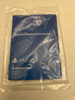 Sony PS4 Playstation 4 Quick Start Guide Owner Manual New | eBay