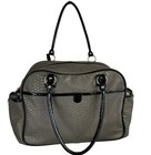 Guess Womens Diaper Bag Grey Python-Embossed with Removable Strap ...