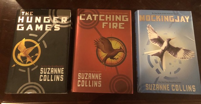 Hunger Games Trilogy Hard Cover Books Set Dust Covers Mockingjay ...