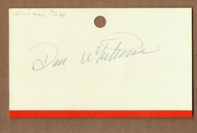Dan Whitmer 3x5 signed auto autographed index note card Blue Jays ...