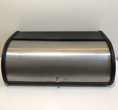 Huche à pain NOIRE & Inox cuisine vintage | eBay