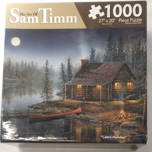 1000 Piece Puzzle "Cabin Holiday" The Art of Sam Timm [773392085503] 27 ...