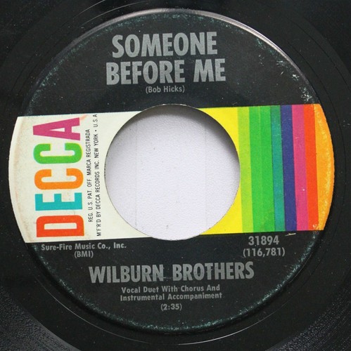 Country 45 Wilburn Brothers - Someone Before Me / Something About You ...