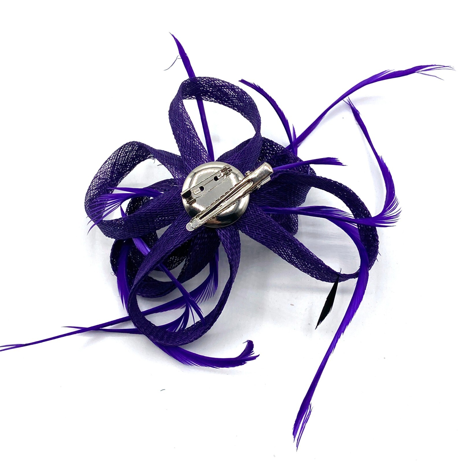 Ladies Feather Beak Clip Fascinator Weddings Races Ascot Hair Piece ...