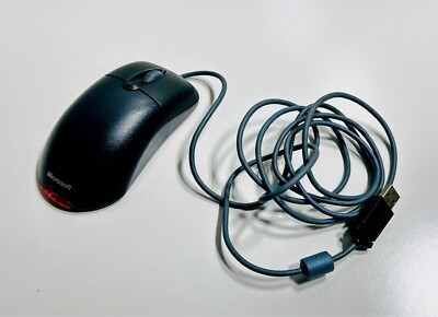 Microsoft Wheel Mouse 1.1A USB Optical USB X802382 Black Tested | eBay
