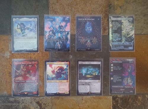 MTG Final Fantasy Lot 8 Mythic, Rare, Borderless Extended Foil Zack ...