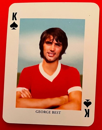 FOOTBALL STAR GEORGE BEST ROOKIE CARD MANCHESTER UNITED LEGEND BALLON D ...