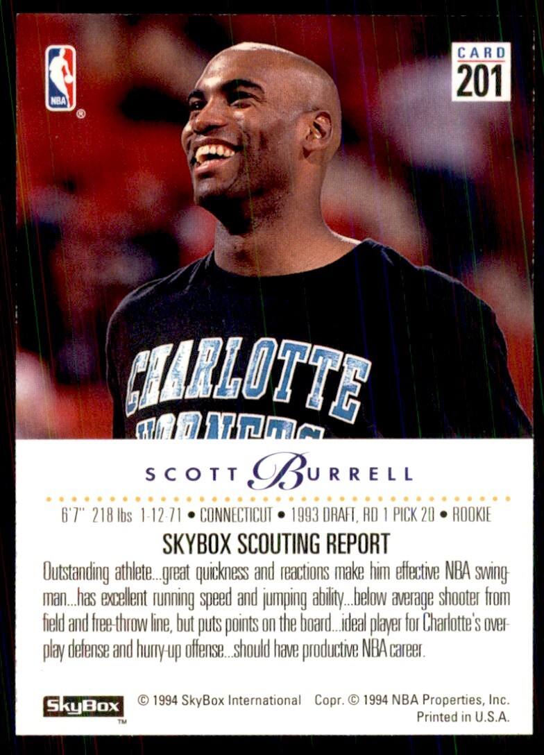 1993-94 SkyBox Scott Burrell Basketball Cards #201 | eBay
