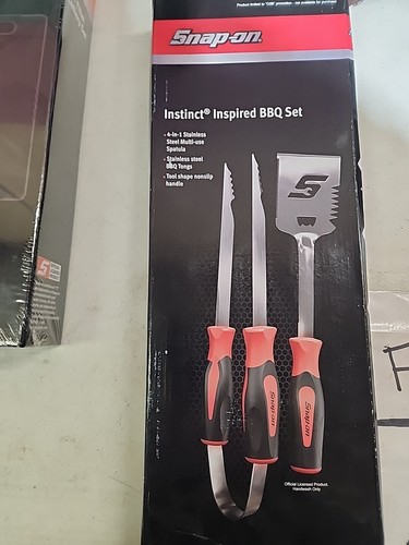 Snap On BBQ Set Instinct Inspired #SPP02B2023 Stainless Steel Tongs ...