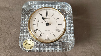 Staiger Quartz Crystal Clock West Germany Movement France Crystal ...