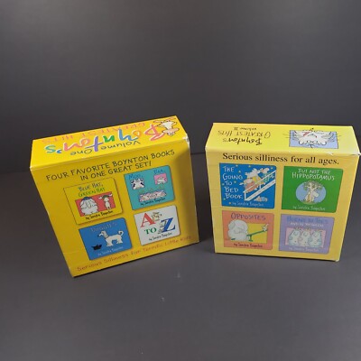 Sandra Boyton Board Books Greatest Hits Volume 1 and 2 Box Set Total 8 ...