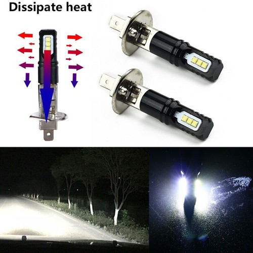 Super Bright White H1 LED Headlight Bulb Kit Low Power Consumption ...