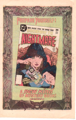 1977 DOORWAY TO NIGHTMARE DC Comics Premiere Horror Mystery Book PRINT ...