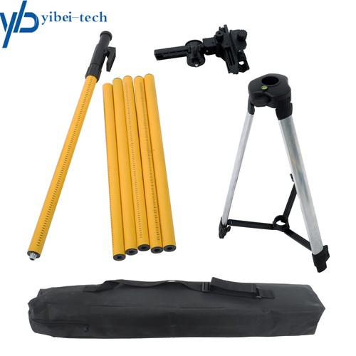 Height Laser Level Pole Mount Telescopic Pole Max 4.2M/13.8FT w/ 1/4 ...