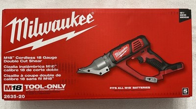 New Milwaukee M18 18V 18 Volt 2635-20 Cordless 18 Gauge Double Cut ...