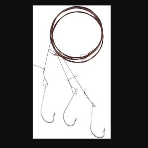 11 Ballyhoo Pin Rig Wire Rigged Hook Hoochie Skirts Mahi Tuna Lure Bait ...