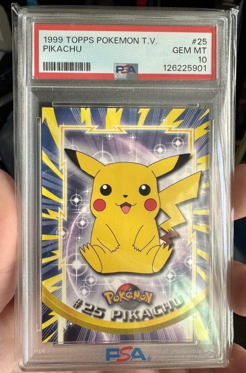 Pokemon Pikachu Topps Tv #25 Card! PSA 10! Rare And Low Pop! | eBay
