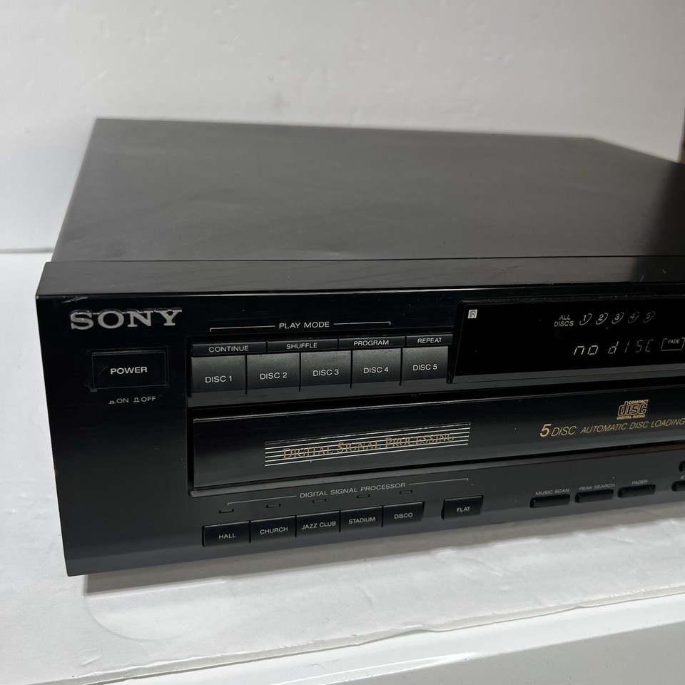 Sony CDP-C525 5 Disc CD Compact Disc Changer Player - TESTED & WORKING ...