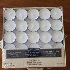 100 Count White Tea Lights Candles by Amari for sale online | eBay