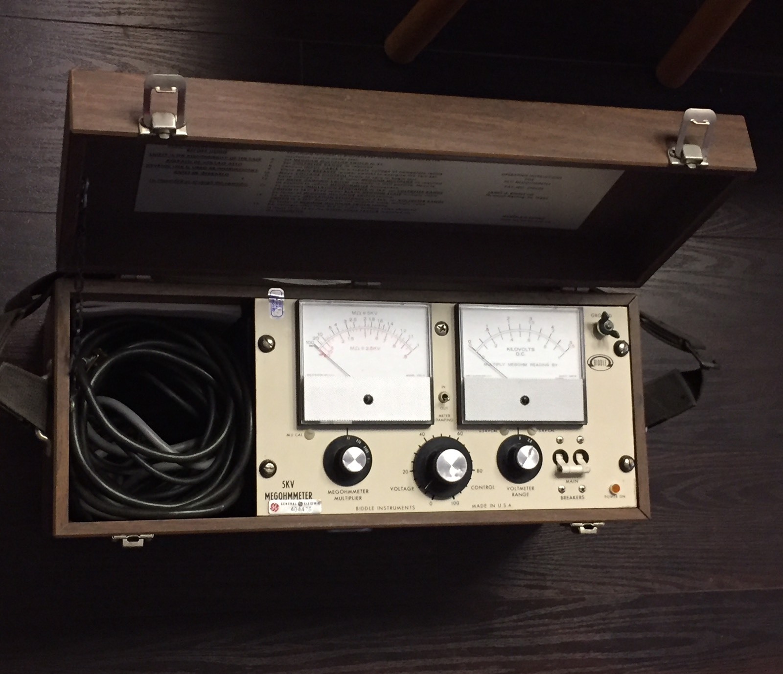 UPDATED Biddle Instruments Insulation Resistance 5kV Megohmmeter Model ...