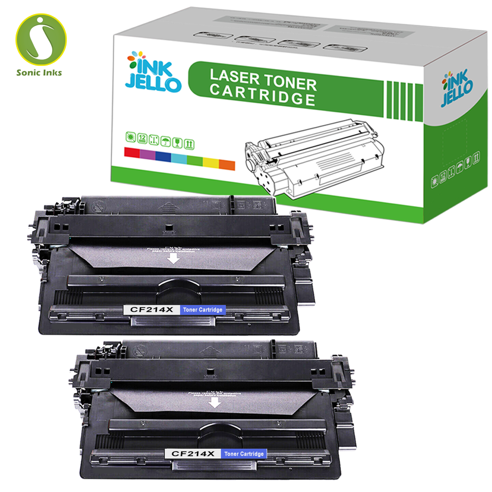 2 Black Toner Cartridge for HP CF214X LaserJet Enterprise 700 MFP M725z ...