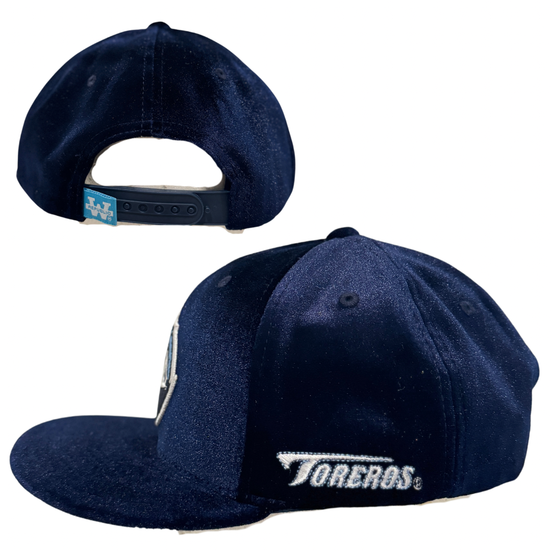 University of San Diego USD Toreros SOFT VELVET Snapback NCAA Baseball ...
