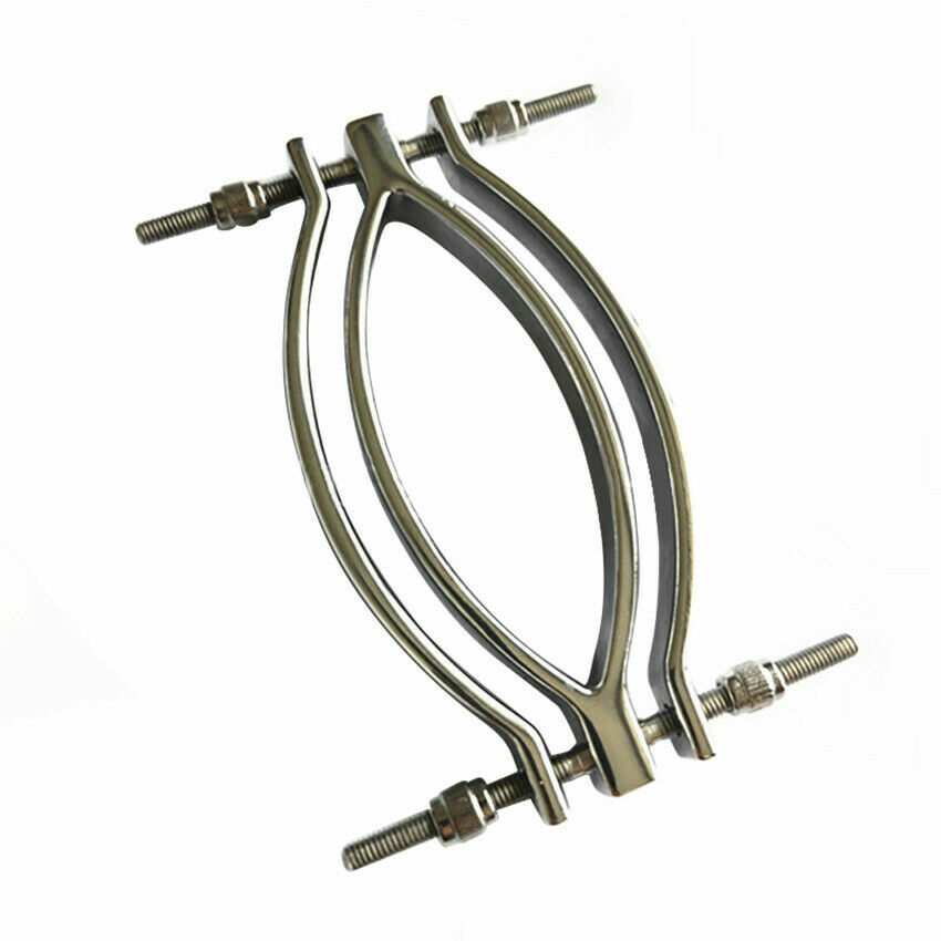 Women Chastity Private Stretching Labia Clamp Clip Stainless Clitoris ...