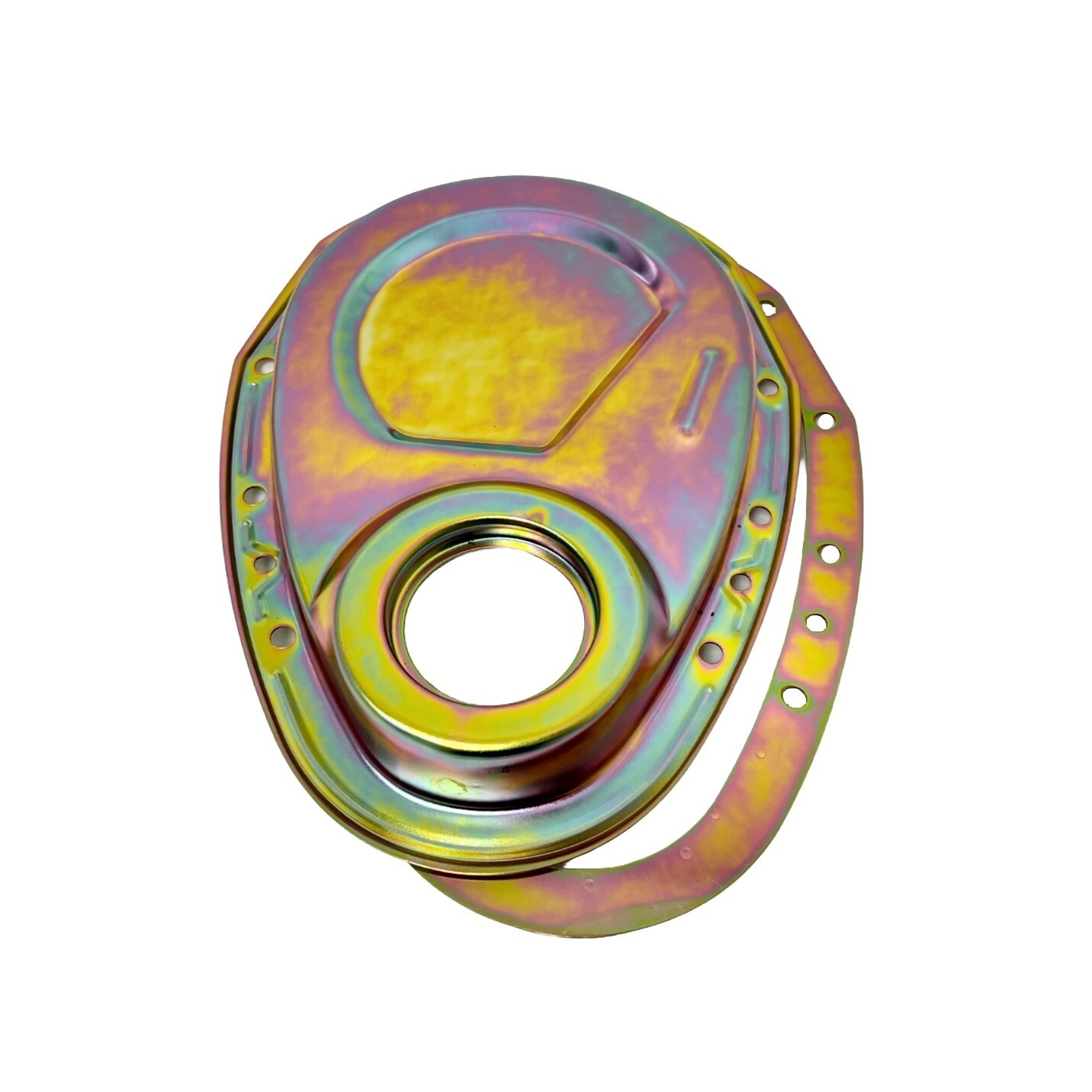 SB Chevy 2 Piece Timing Chain Cover Kit V8 SBC 283 327 350 383 400 V8 ...